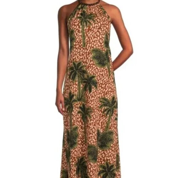 True Destinations | Dresses | Wooden Beaded Halter Dress Color ...
